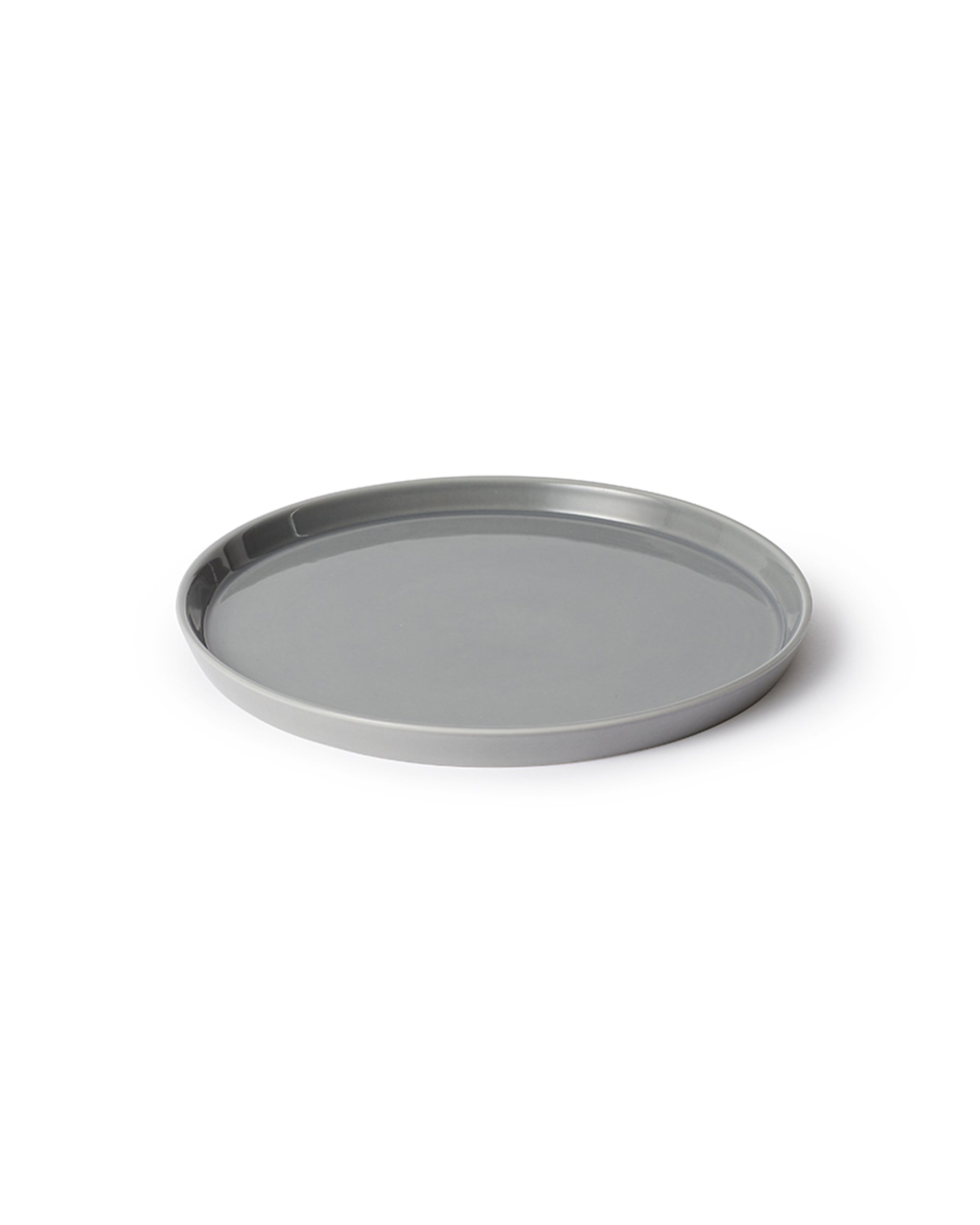 Plain Collection plates in Ash Grey